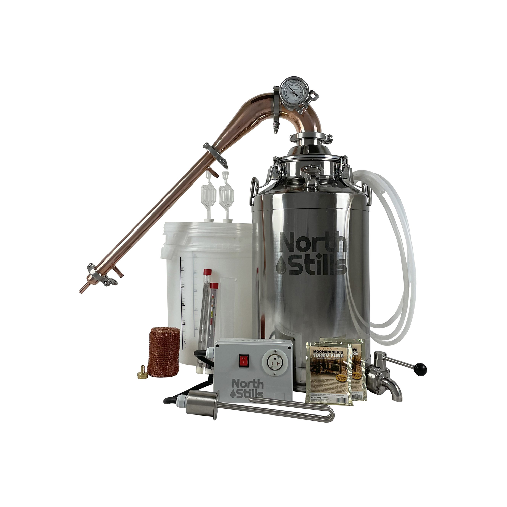 North Stills | 3” Copper Pot Still Kit (50L) — floridabrewing