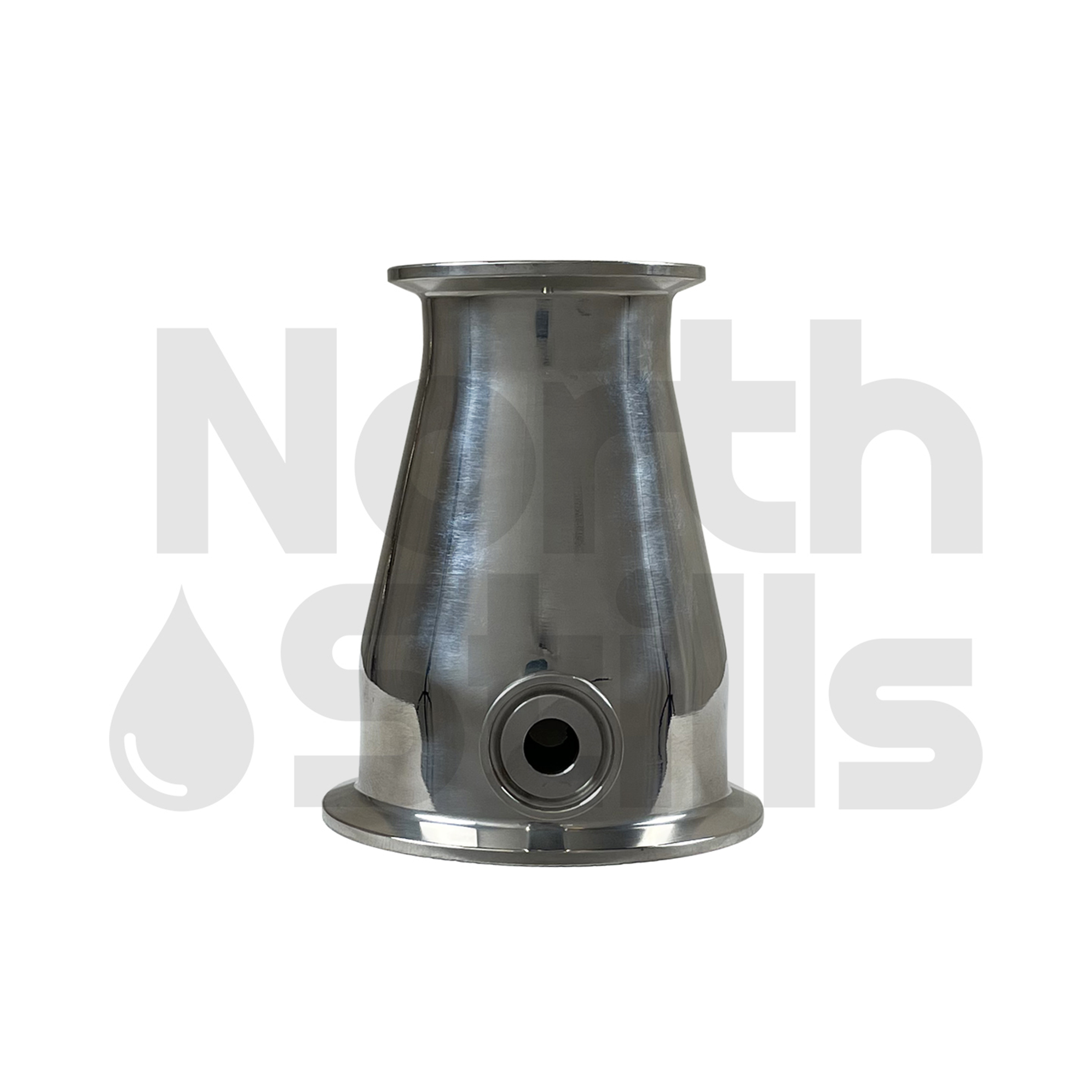 Tri-Clamp - 3" x 2" Tri-Clamp Concentric Reducer with Thermowell ...